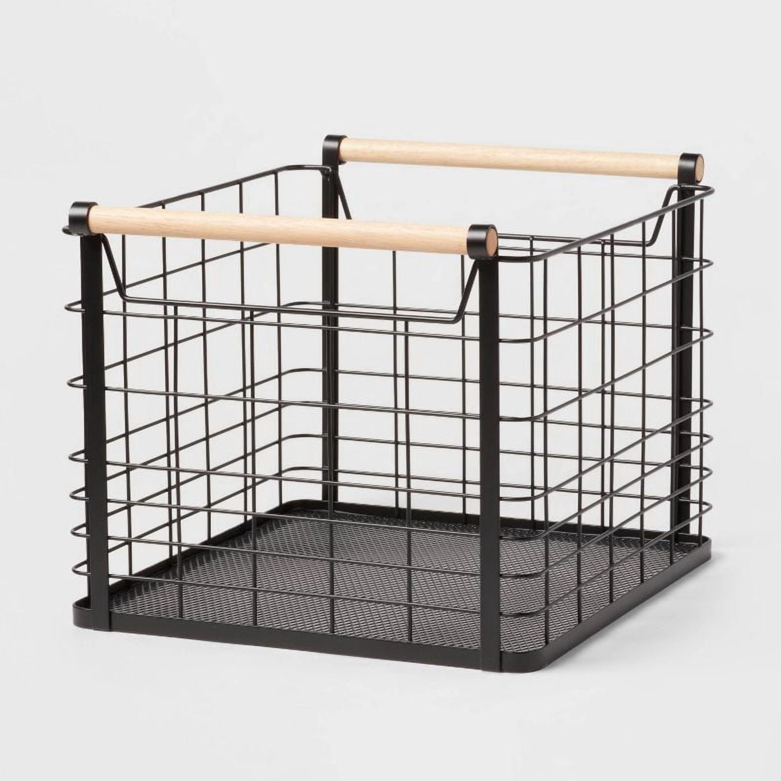 Wire Natural Wood Handles Milk Crate - Brightroom ™ - Walmart.com