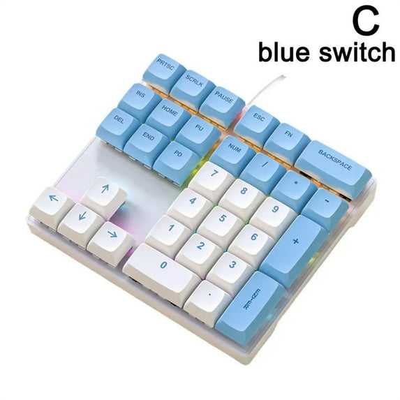 Wire Numeric Keypad 33-Key USB Portable Mini Keyboard for PC Laptop ...
