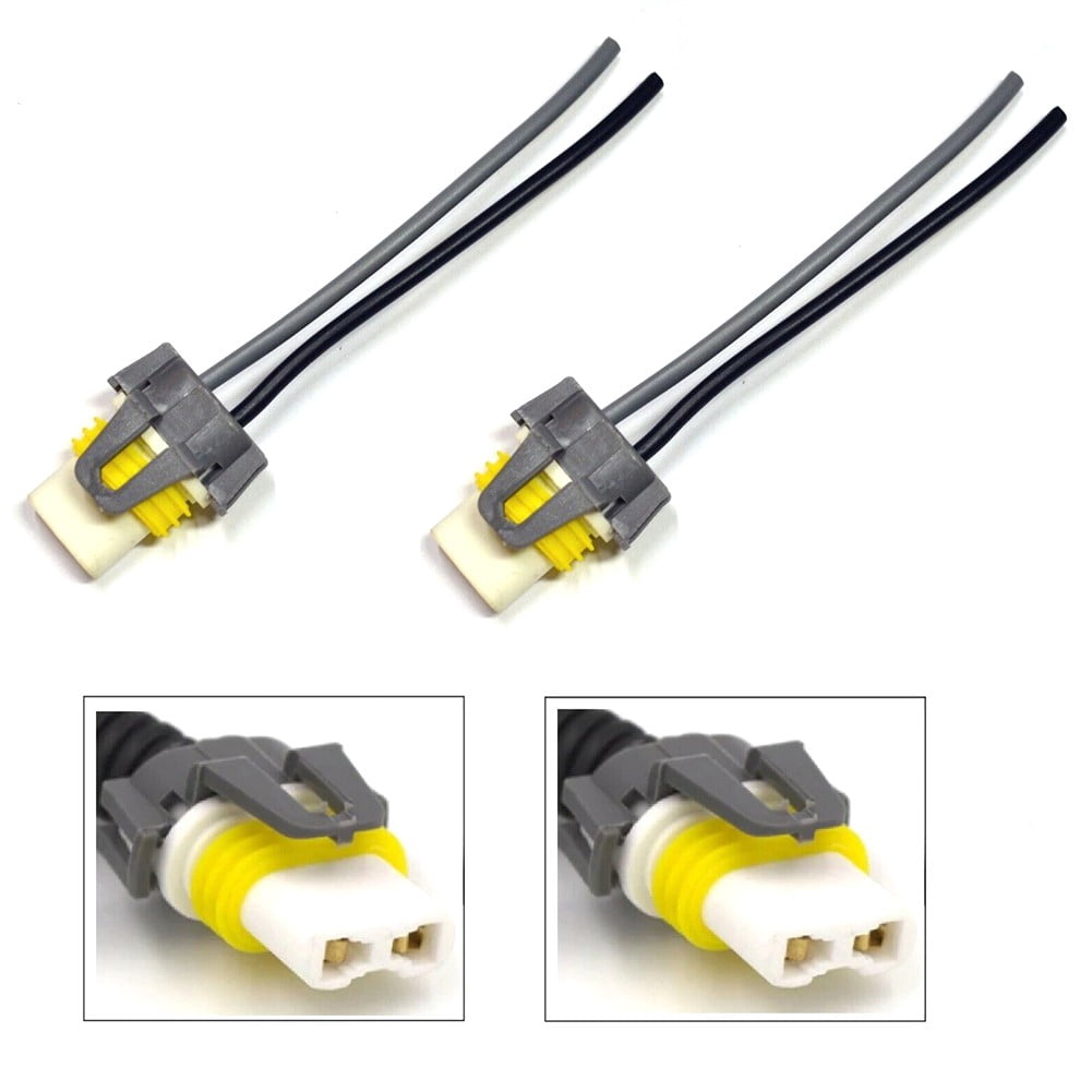 Wire Pigtail Female Ceramic 9006 HB4 Two Harness Head Light Bulb Plug ...