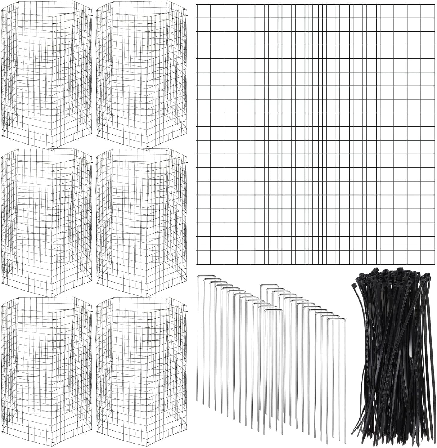 Wire Plant Protector from Animals Metal Mesh Plant Cage Sturdy Garden ...