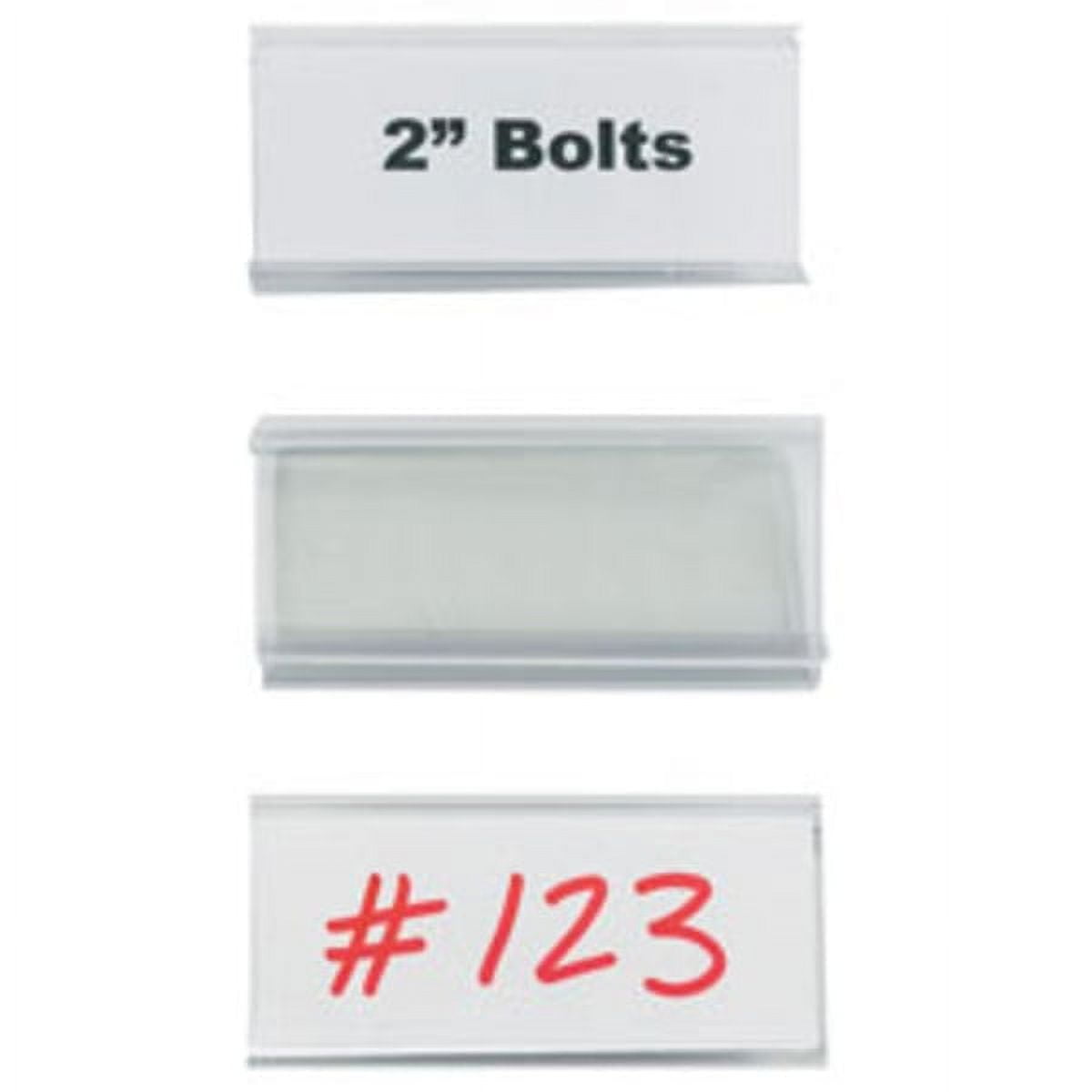 Wire-Rac™ Snap-On Label Holders, 1 5/16" x 3", Clear, Box Of 25 ...