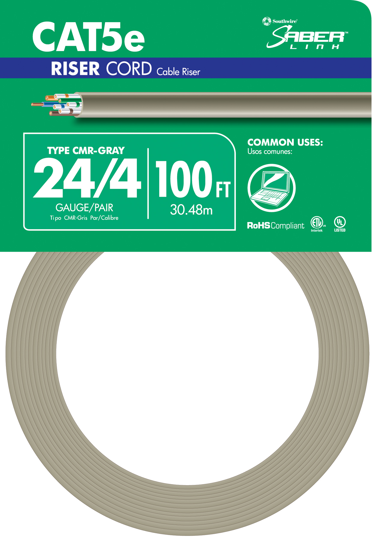 Wire Riser 24/4cat5e 100 - Walmart.com