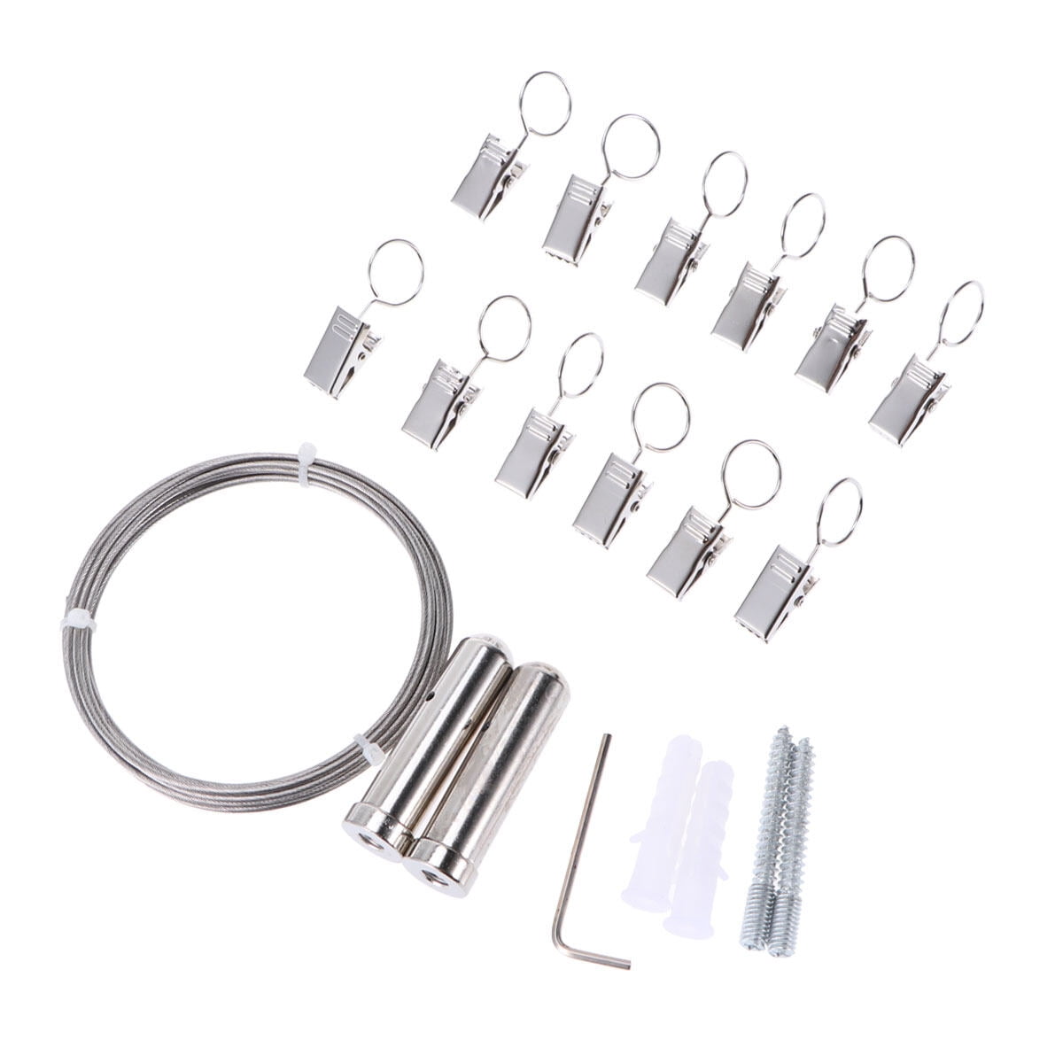 Wire Rope Coated Clothesline Indoor Curtain Stainless Steel - Walmart.com