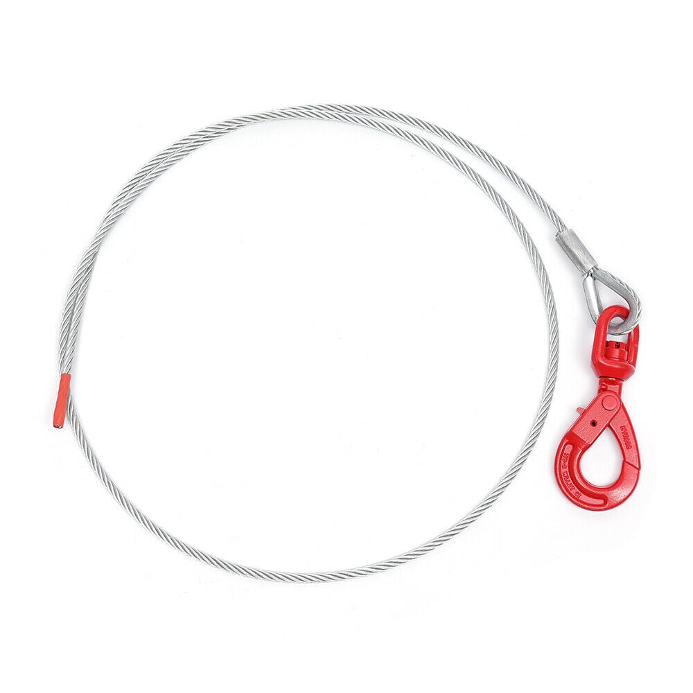 Wire Rope Sling Steel Winch Cable Self-locking Swivel Hook Towing Wire ...