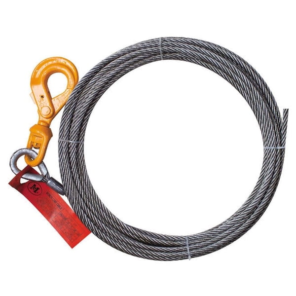 Wire Rope Steel Winch Cable with Self-Locking Swivel Hook - Walmart.com