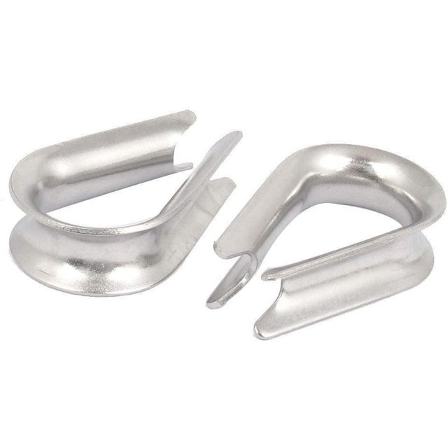Wire Rope Thimbles - Heavy-Duty 316 Stainless Steel Material, Marine ...