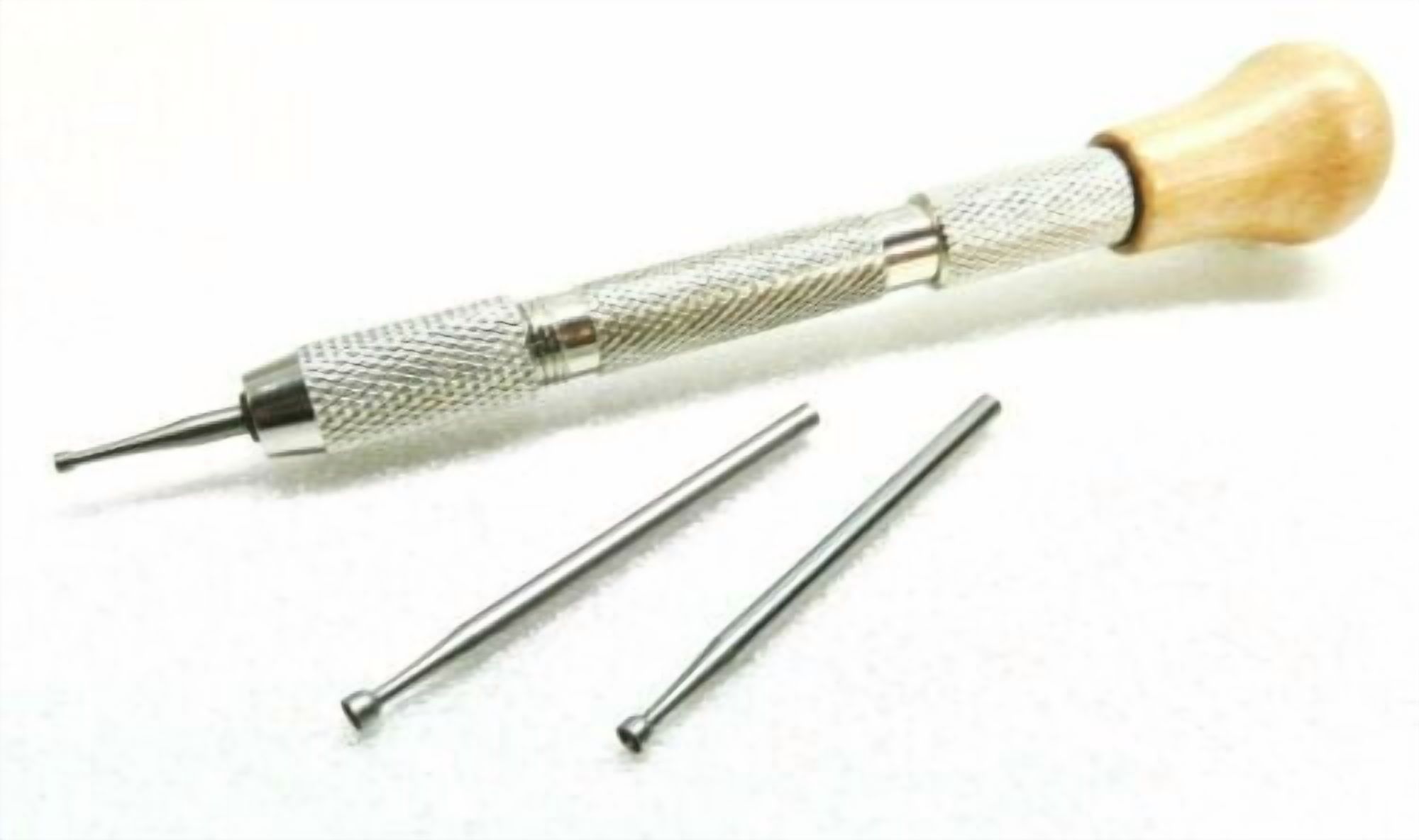 Wire Rounder Pin Vise Swivel Wooden Head Vise with Set of 3 Size 1.2, 1 ...