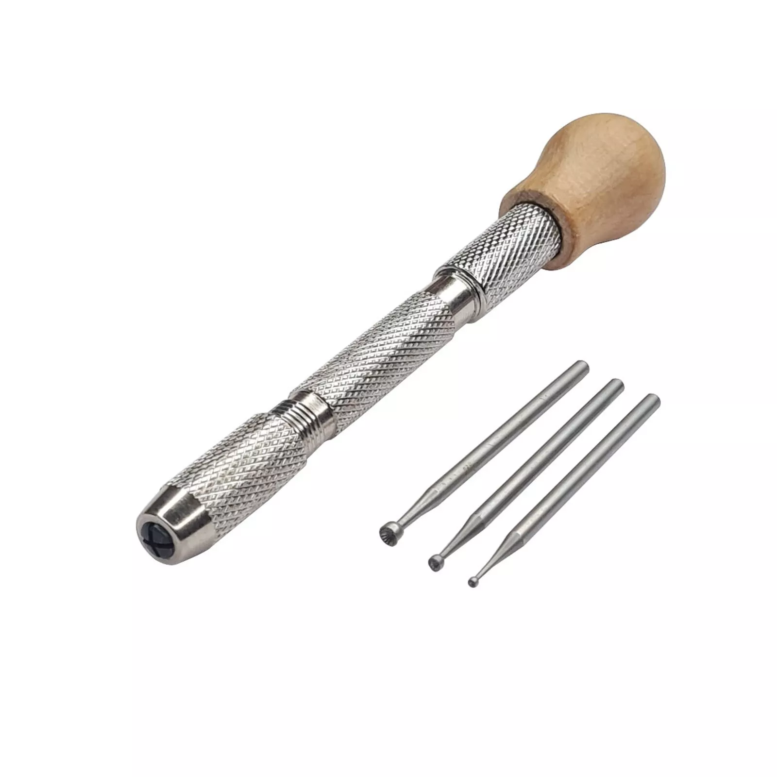 Wire Rounder Set with 3 Size Cups and Wood Top Swivel Pin Vise ...