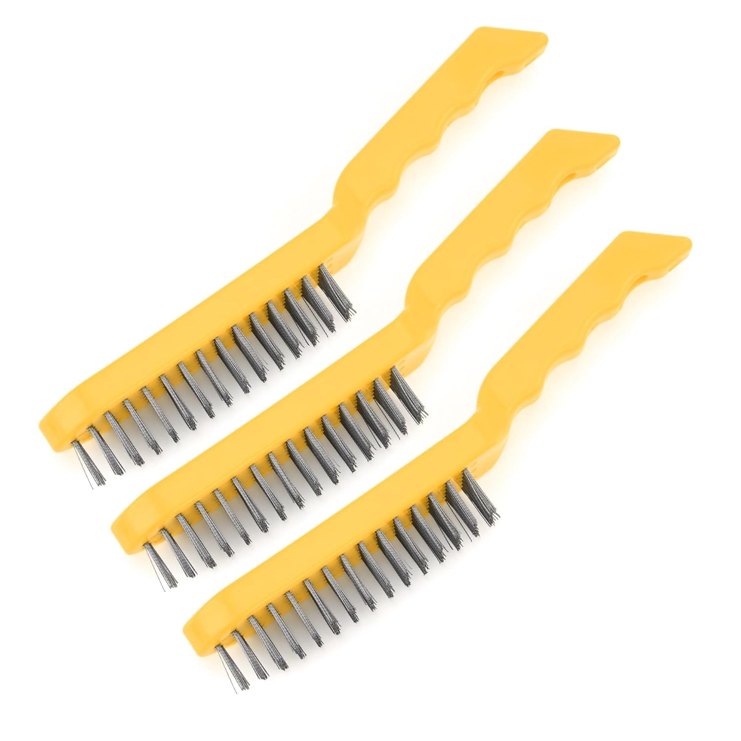 Wire Scratch Brush, 3PCS Wire Brush for Cleaning, Stainless Steel Wire ...