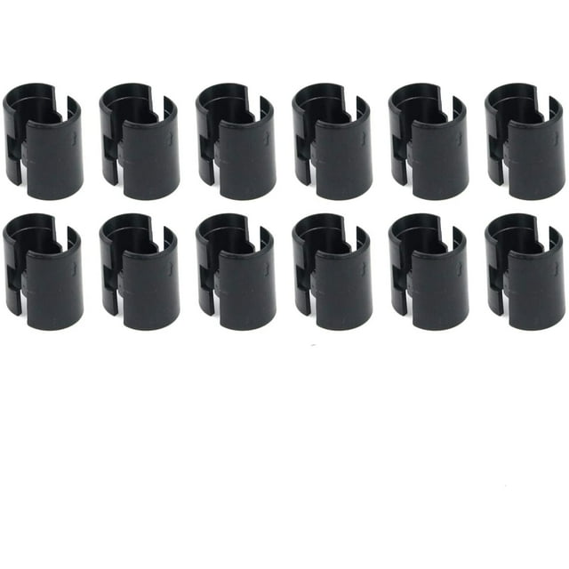 Wire Shelf Clips 12 Set / 24 Pack Wire Shelving Shelf Lock Clips Black ...