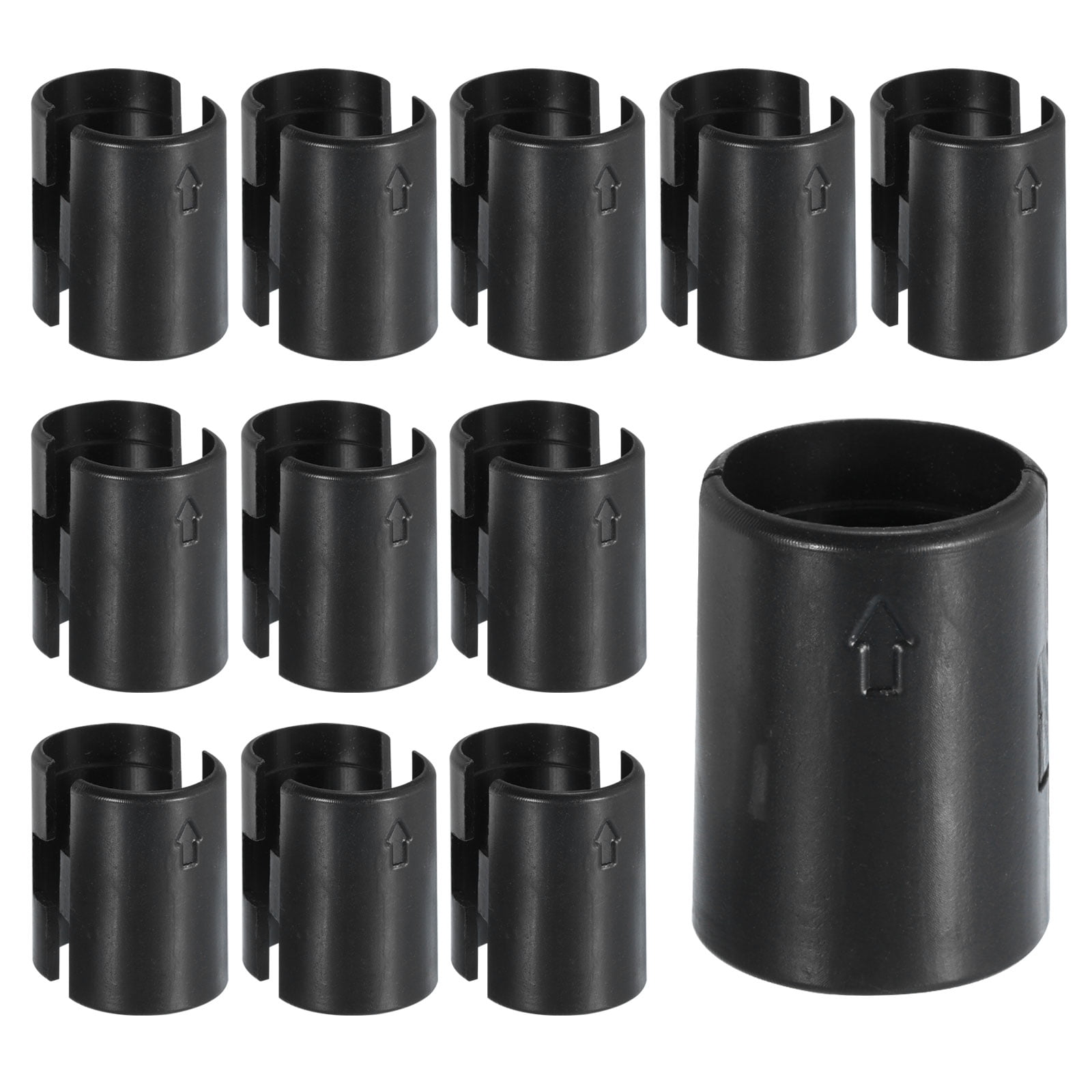Uxcell 12 Pairs Wire Shelf Clips Plastic Shelving Sleeves Replacements ...
