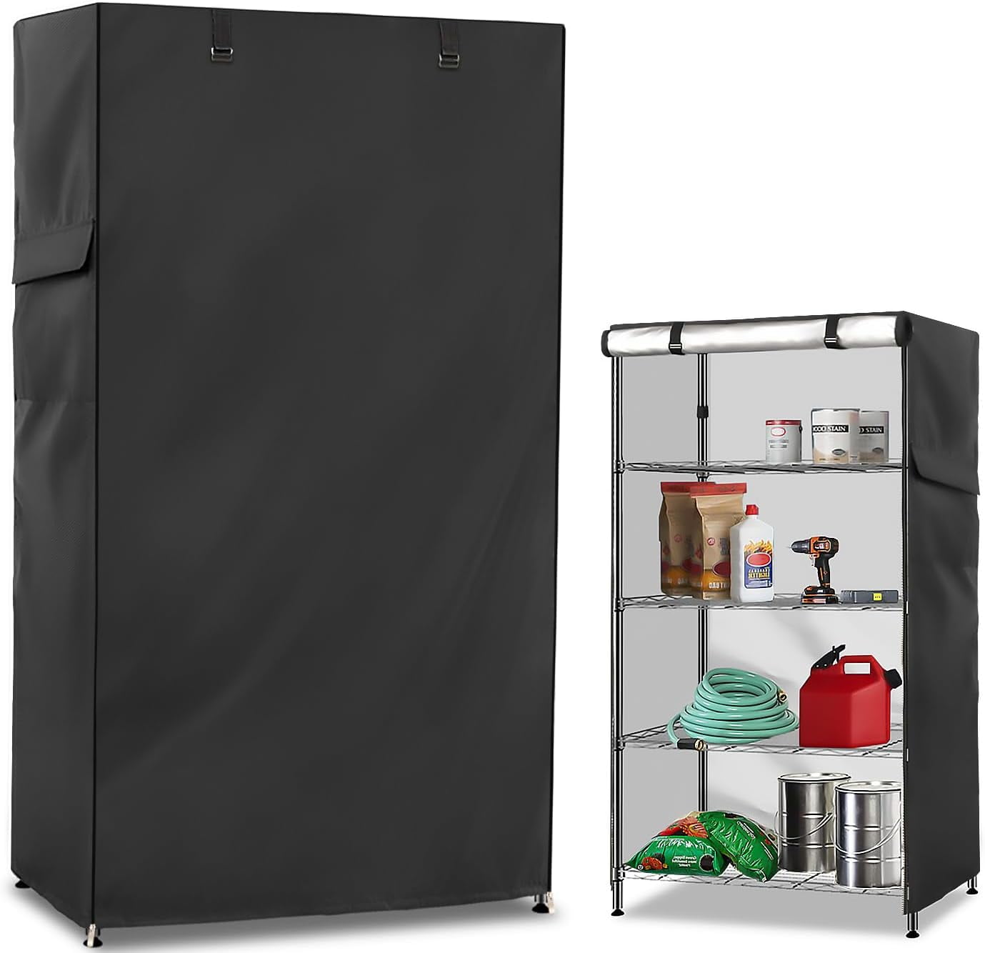 Wire Shelf Cover,600D Heavy Duty 100% Waterproof Shelf Covers for Wire ...