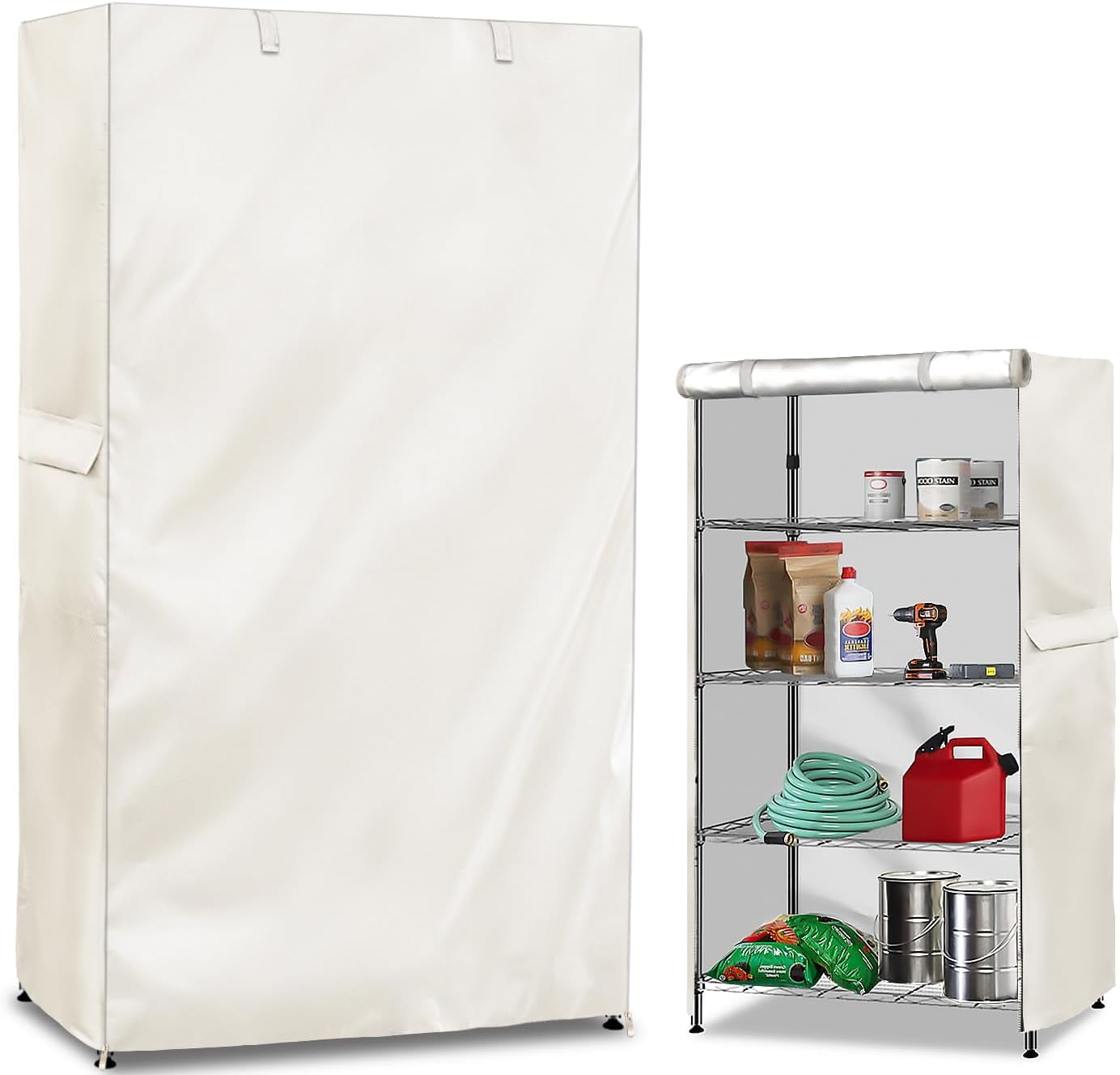 Wire Shelf Cover,600D Heavy Duty 100% Waterproof Shelf Covers for Wire ...