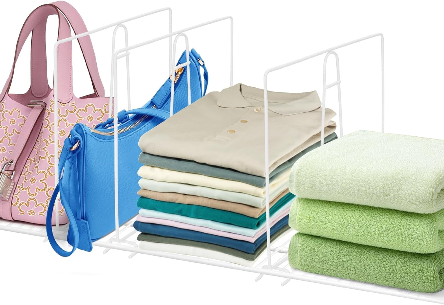 Wire Shelf Dividers, 8 Pack Closet Dividers for Wire Shelves, Tall ...