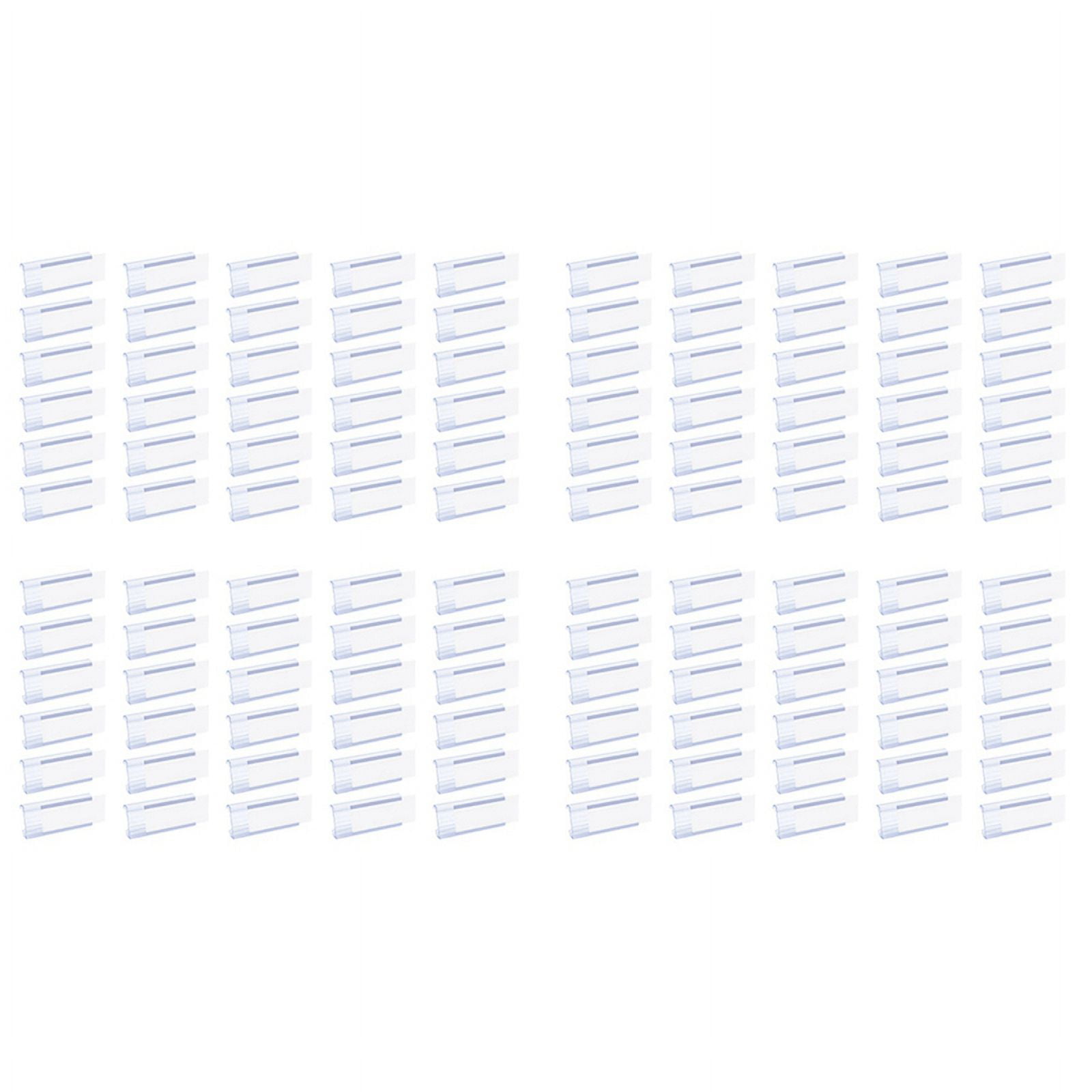 Wire Shelf Label Holders, 120 Pack Plastic Wire Shelf Label Clips with ...