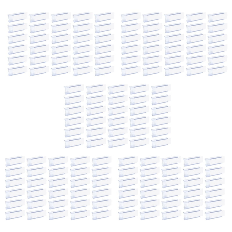 Wire Shelf Label Holders, 150 Pack Plastic Wire Shelf Label Clips with ...