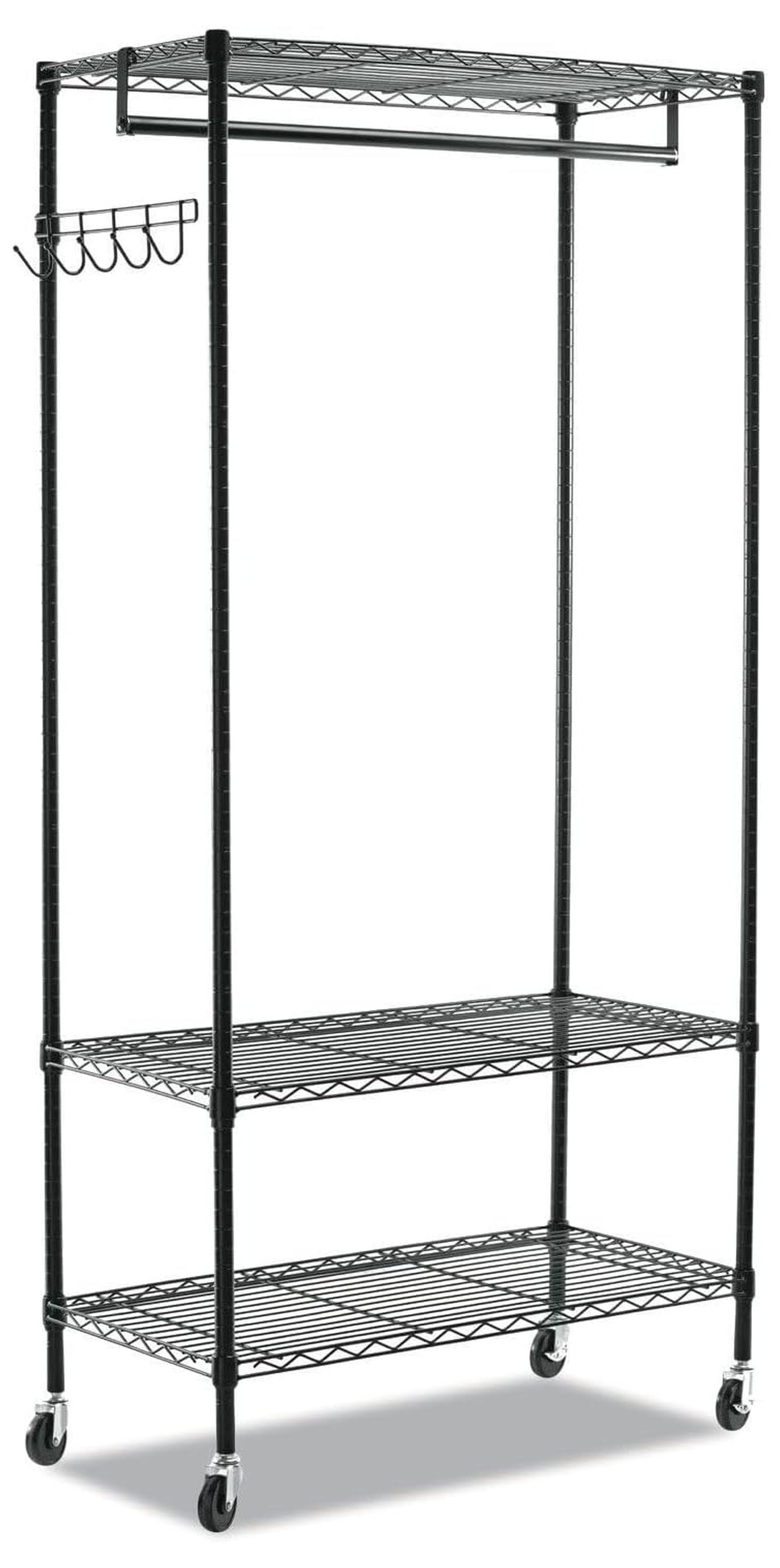 Wire Shelving Garment Rack (Black) - Walmart.com