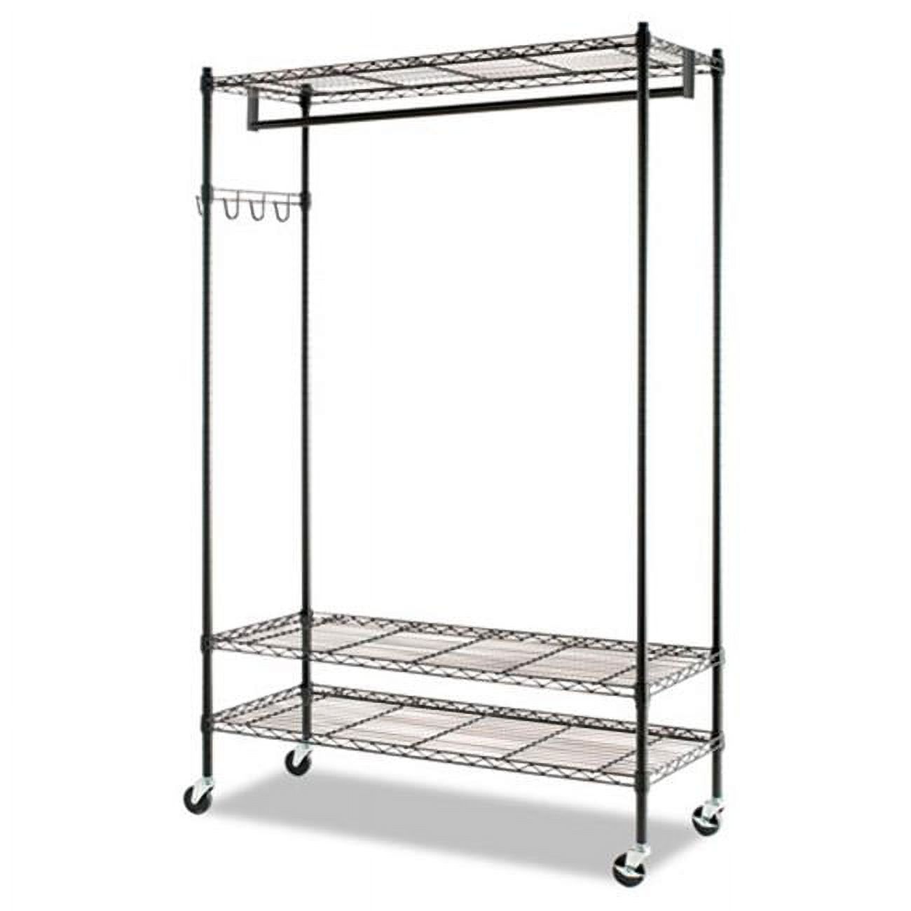 Wire Shelving Garment Rack, Coat Rack, Stand Alone Rack with Casters ...