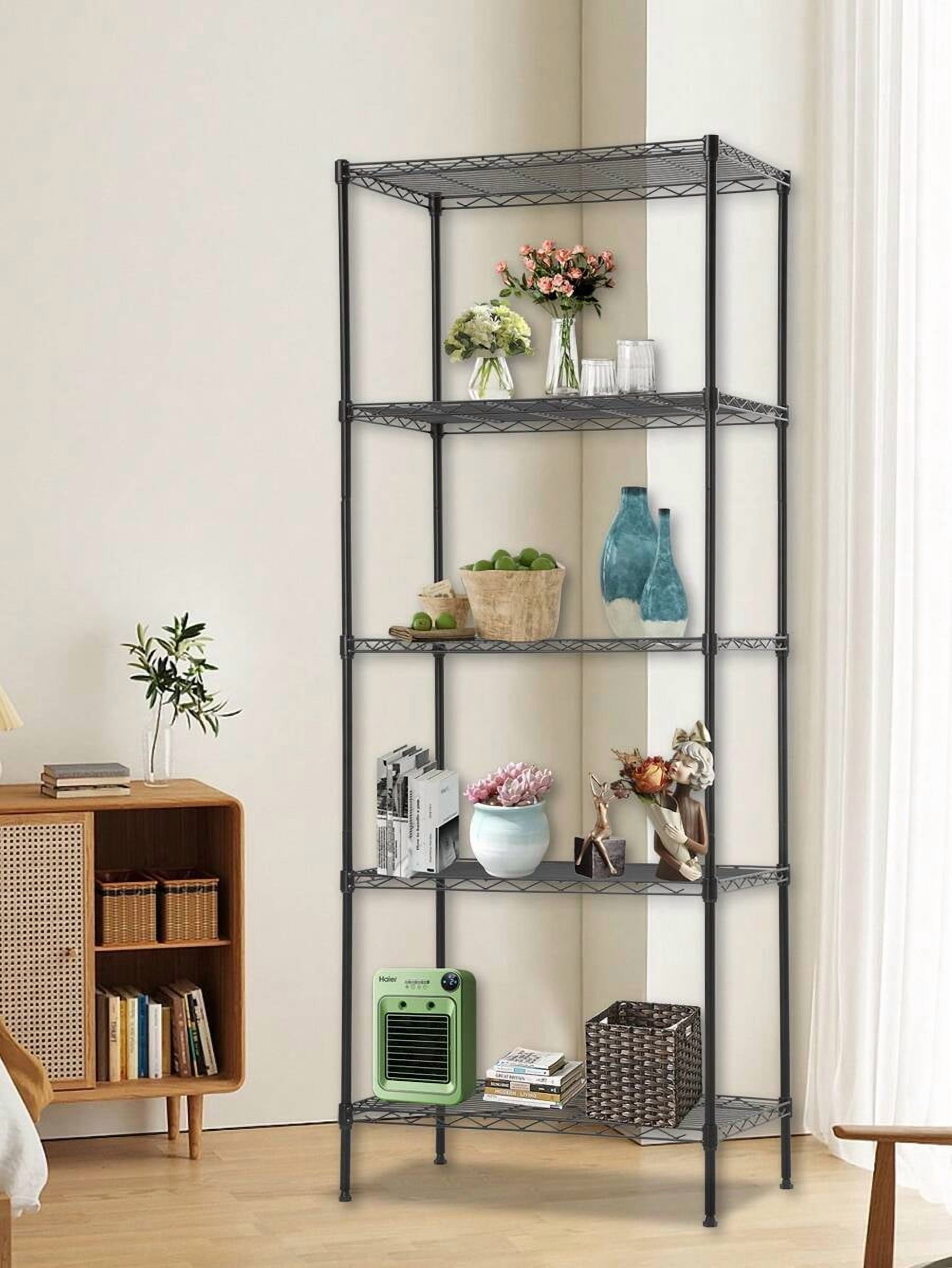 Wire Shelving Unit Metal Shelf Organizer Heavy Duty Wire Rack Storage ...