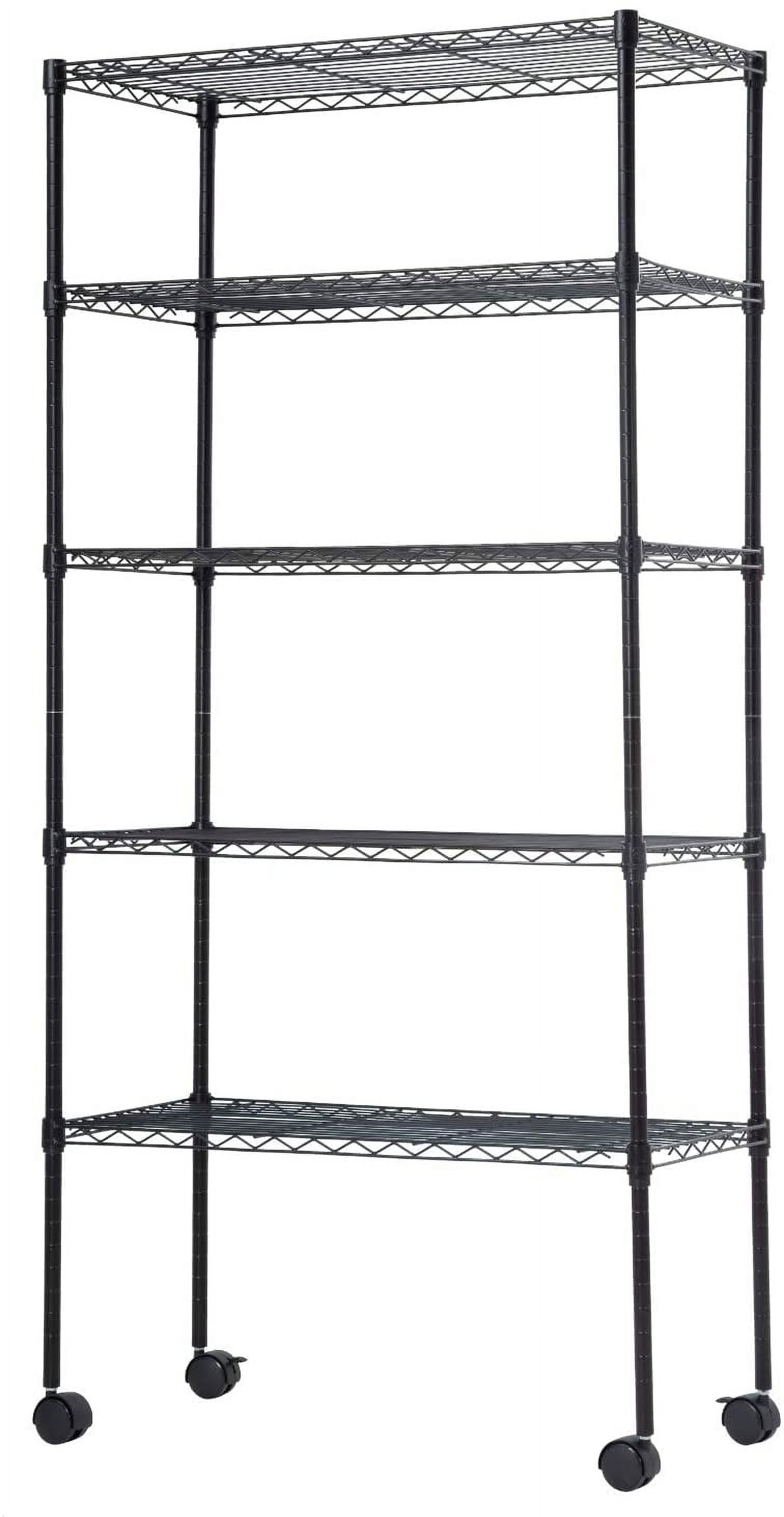 Wire Shelving Unit Metal Shelf Organizer Heavy Duty Wire Rack Storage ...