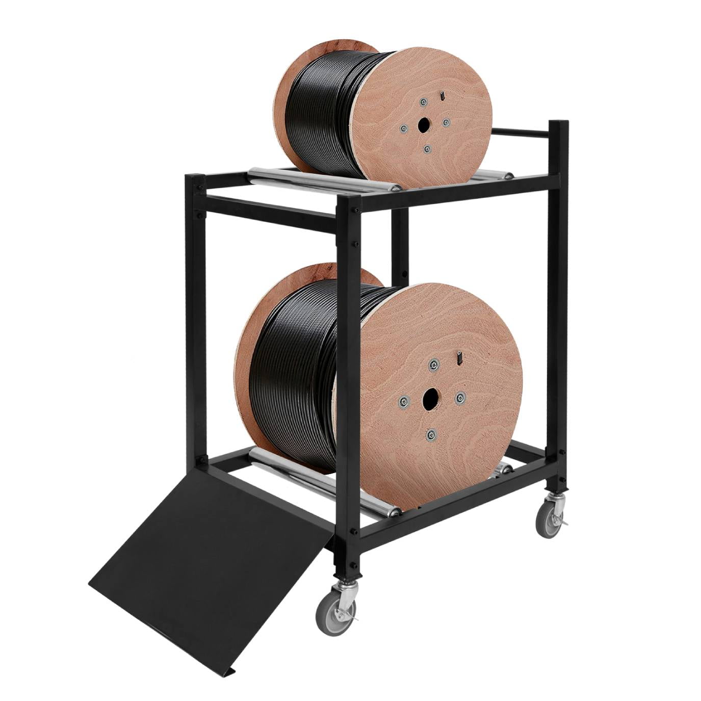 Wire Spool Rack Double Axle Cable Caddy, Wire Spool Dispenser Cable ...