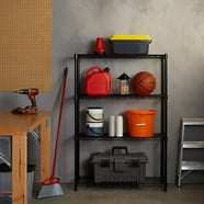 Muscle Rack 5 Tier Wire Shelving Unit with Hooks in Silver - Walmart.com