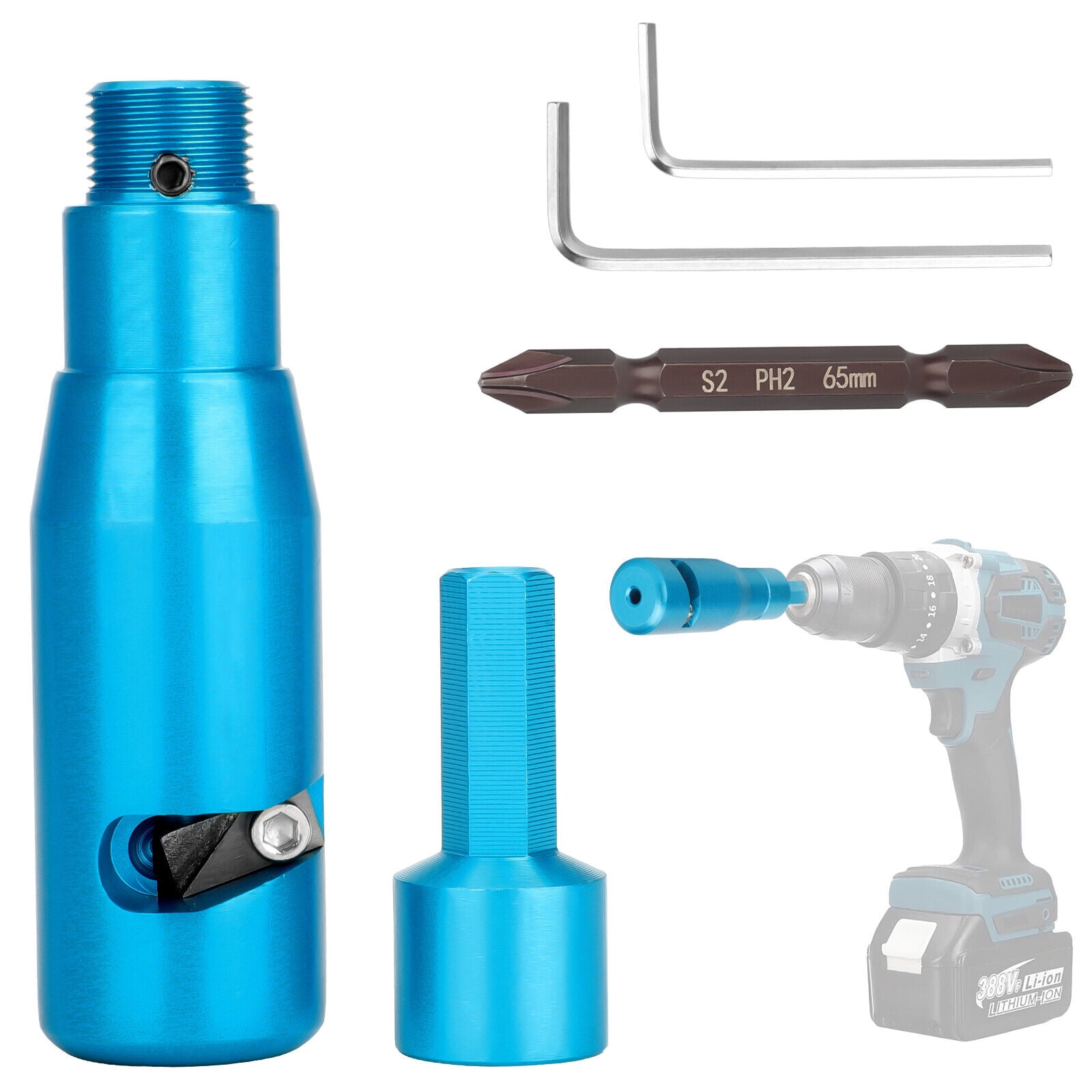 Wire Stripper Cutter Cable Wire Stripping Tool Set for Power Drill Hand ...