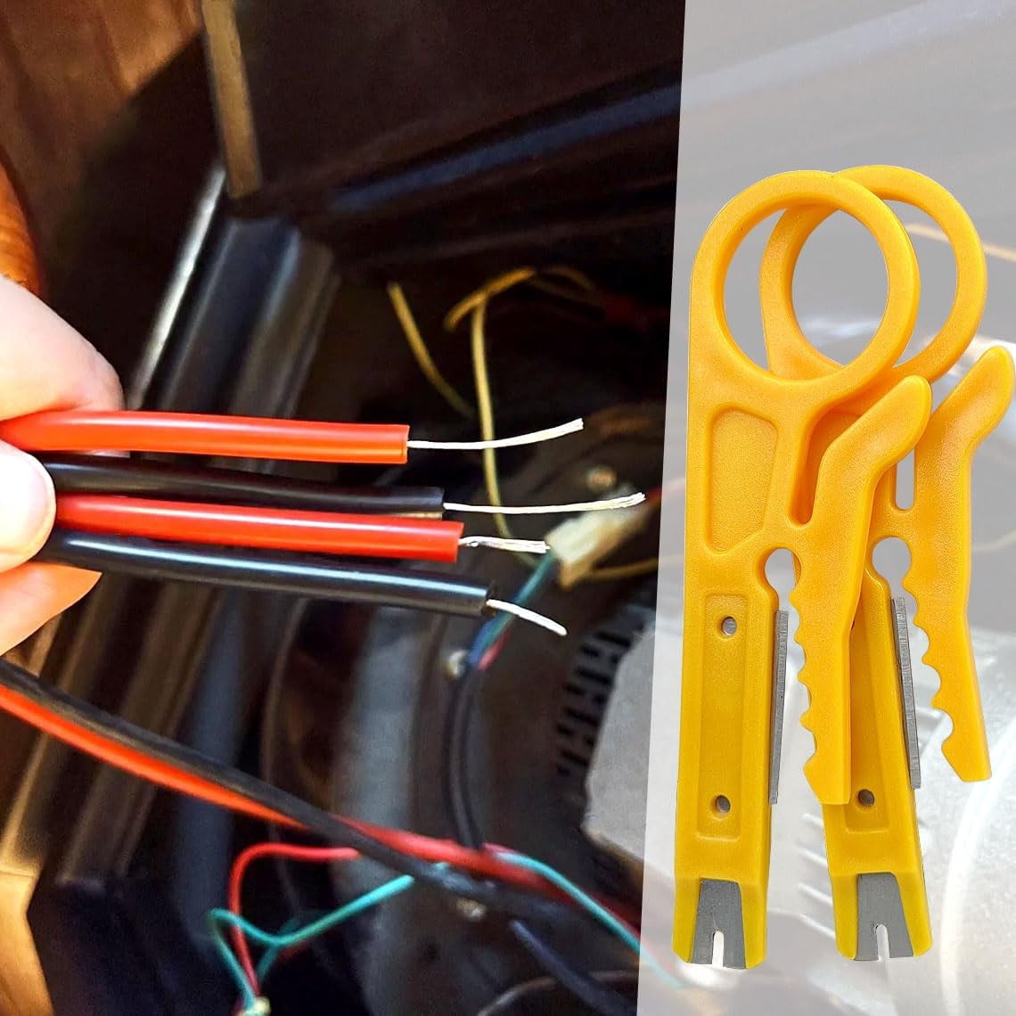 Wire Stripper, Mini Wire Stripper Tool, for Data Lines Telephone Computer UTP Cable, Is Compact ...