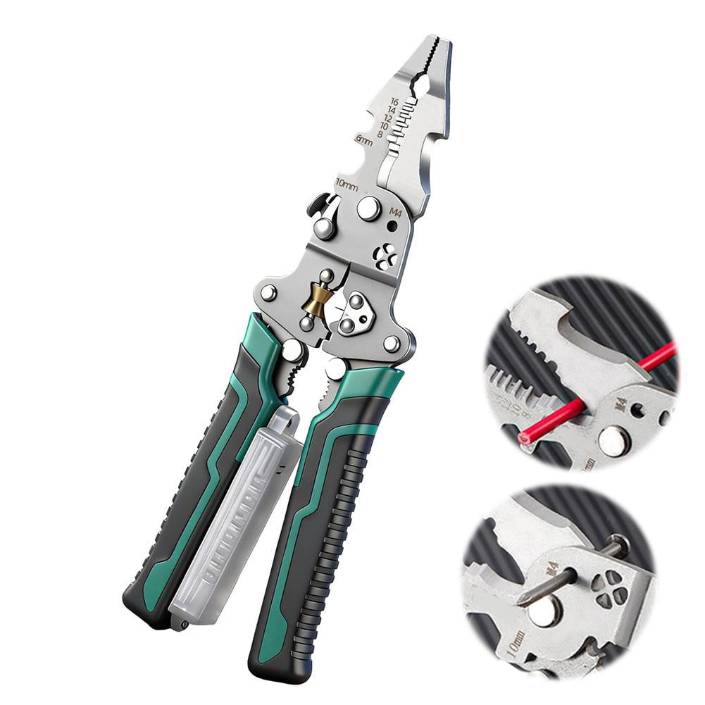 Wire Stripper & Multi-Tool Pliers, Multi-Function Foldable Wire ...
