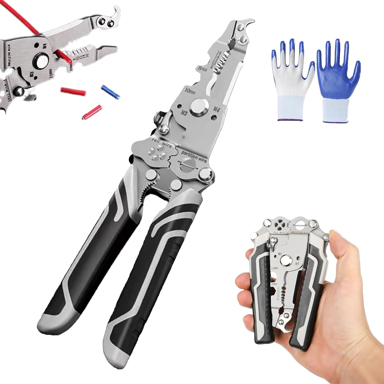 Wire Stripper - Multifunctional Folding Wire Strippers - Professional ...