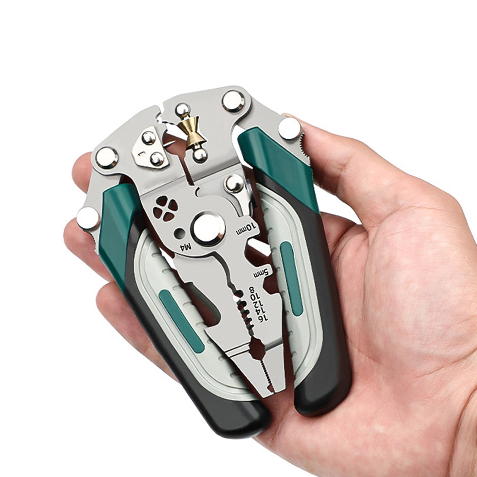 Wire Stripper Twister Foldable Wire Stripping Pliers for Cutting and ...