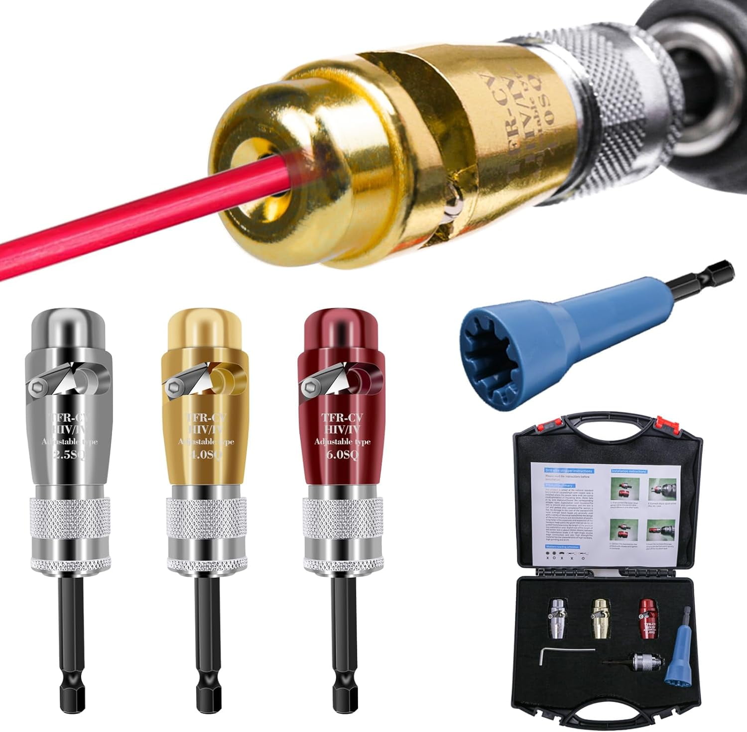 Wire Stripper for Drill and Twisting Tool for Power Drill, 2024 New ...