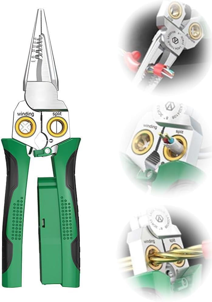 Wire Strippers with Electricity Measurement Function, 8in1 Wire ...