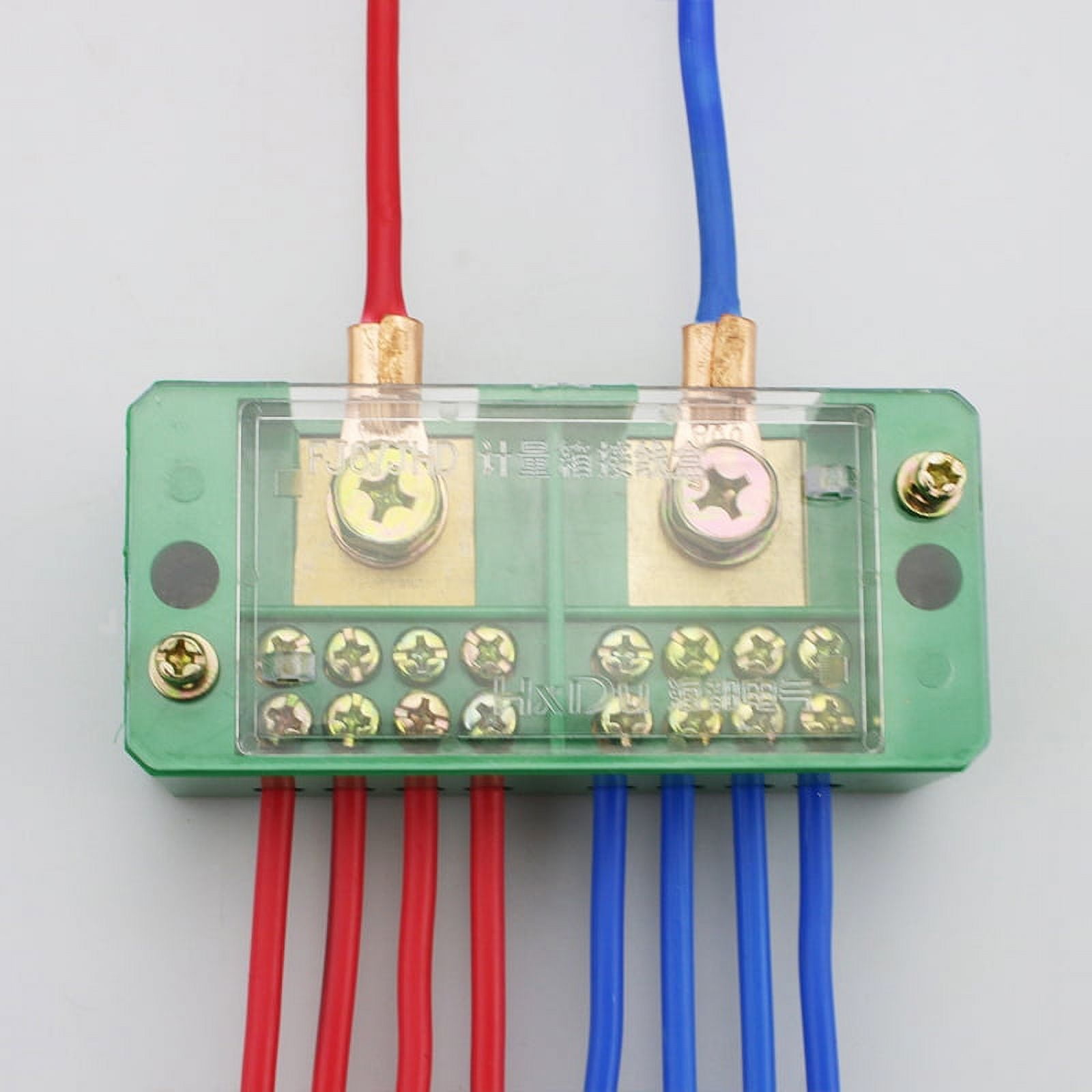 Wire Terminal Box Single Phase 2-IN 8-OUT FJ6/JHD Wire Connector ...