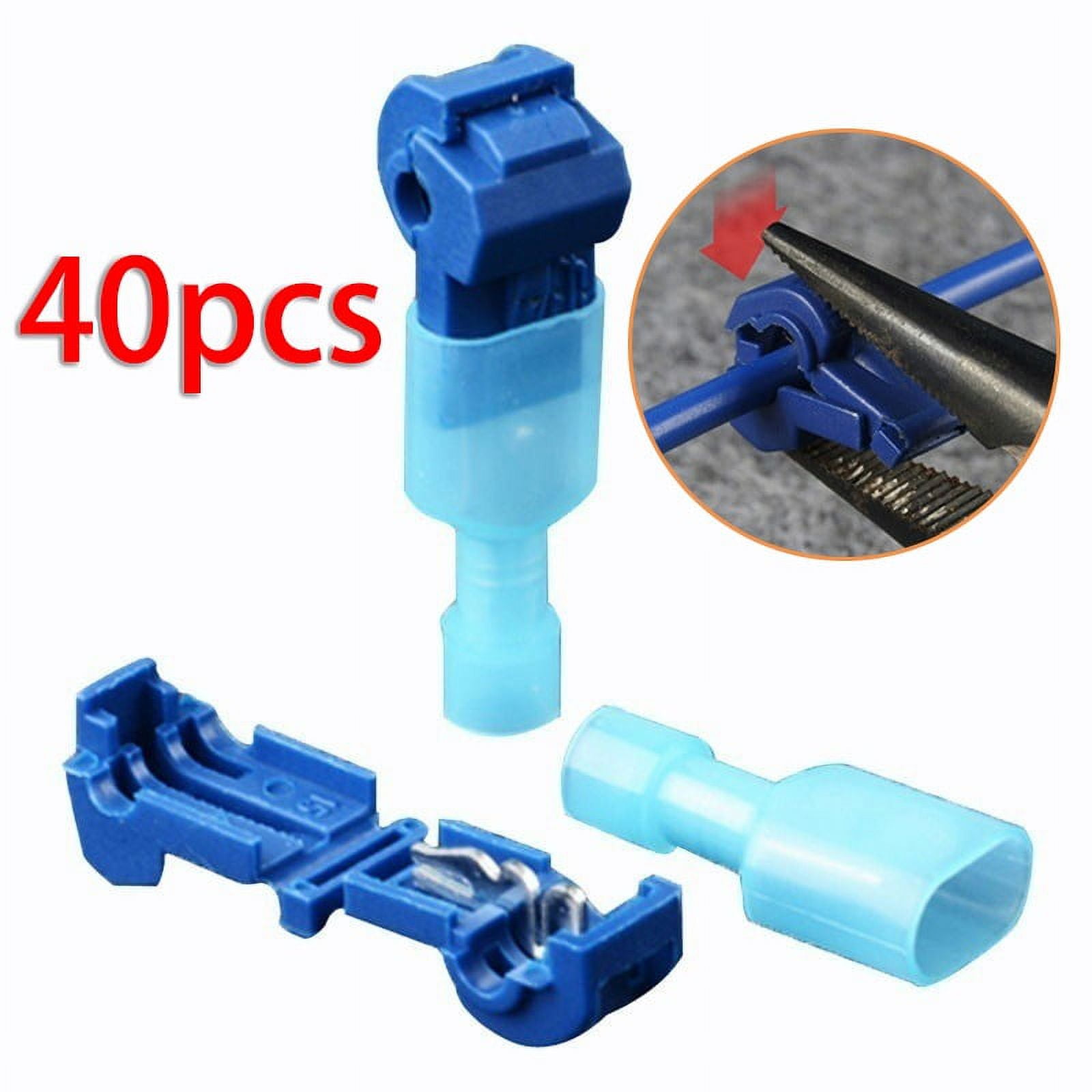 Wire Terminals Crimp Connectors 40Pcs Easy Quick Splice Electrical ...