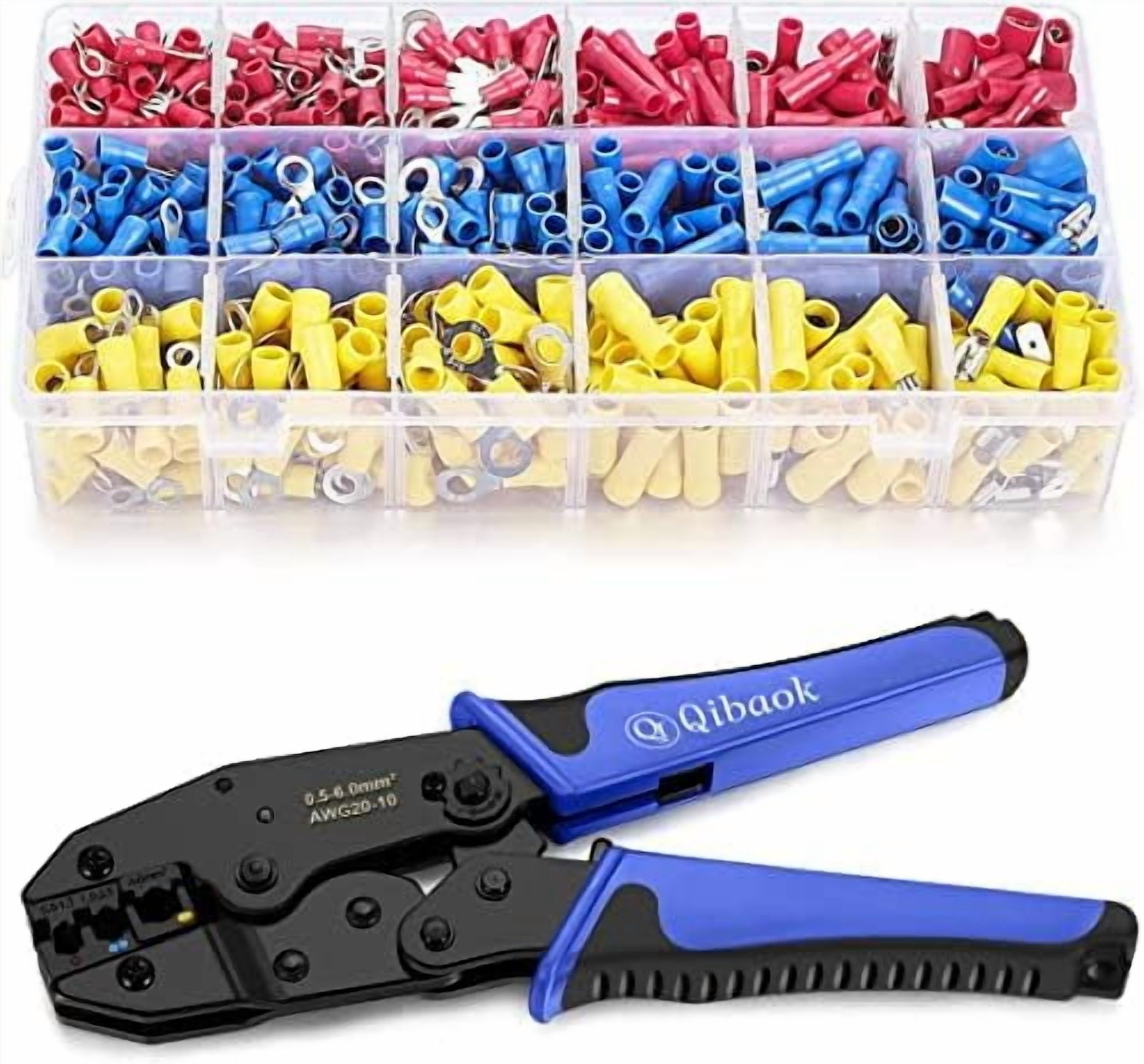 Wire Terminals Crimping Tool Kit with 800 PCS Wire Connectors$$Tools ...