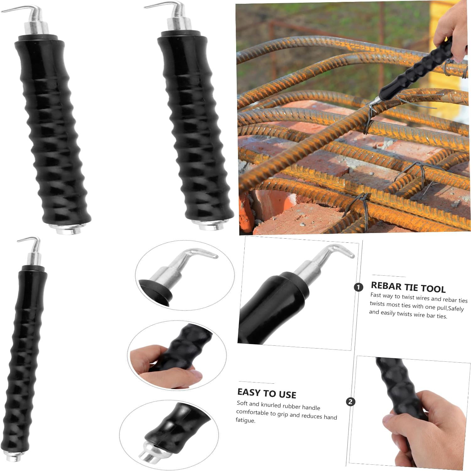 Wire Tie Tool Set for Rebar and Pizza Dough - 2pcs Durable Metal Wire ...