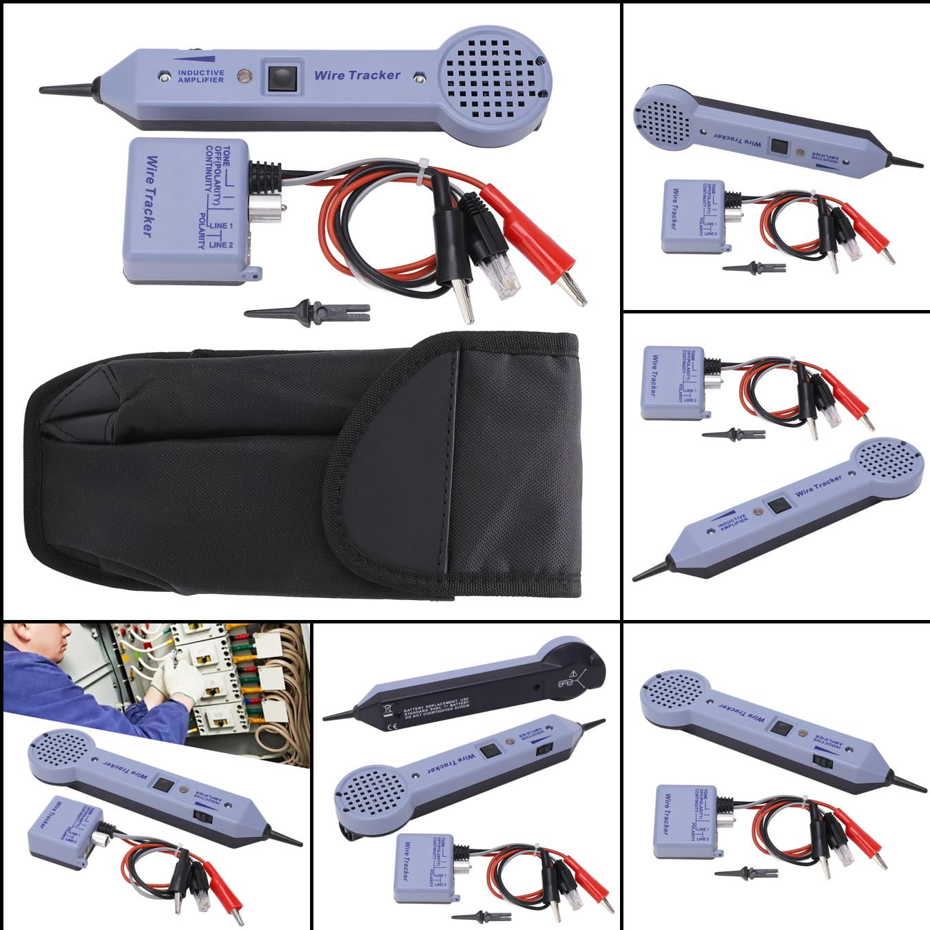 Wire Tracer Kit - Reliable Cable Tester With Audible & Visual Signals ...