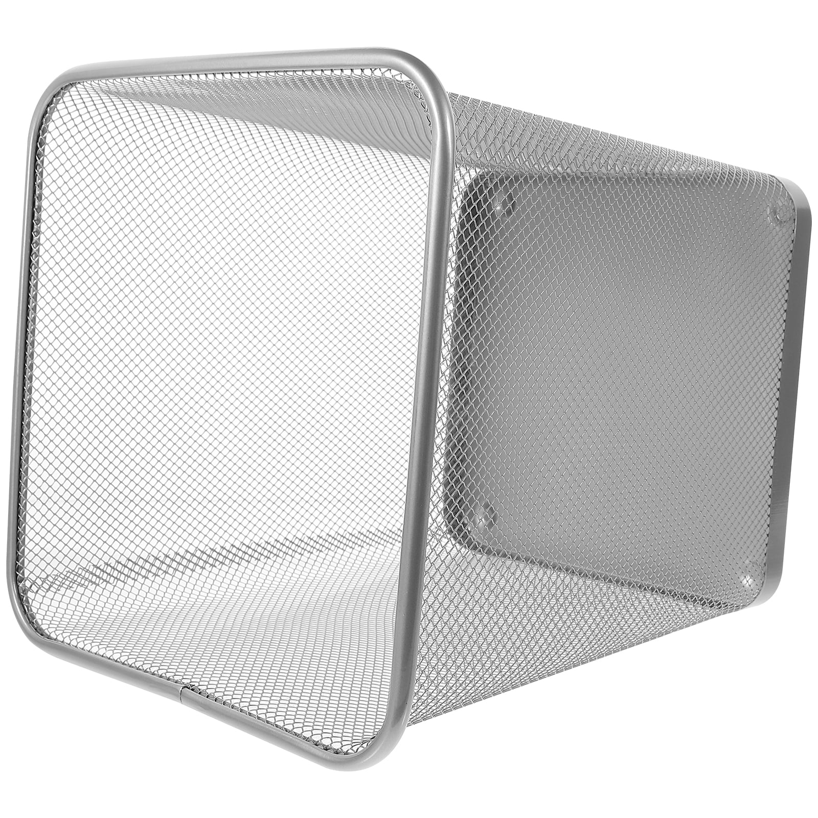 Wire Trash Basket Garbage Can Mesh Design Trash Can Office 23.5X25CM ...