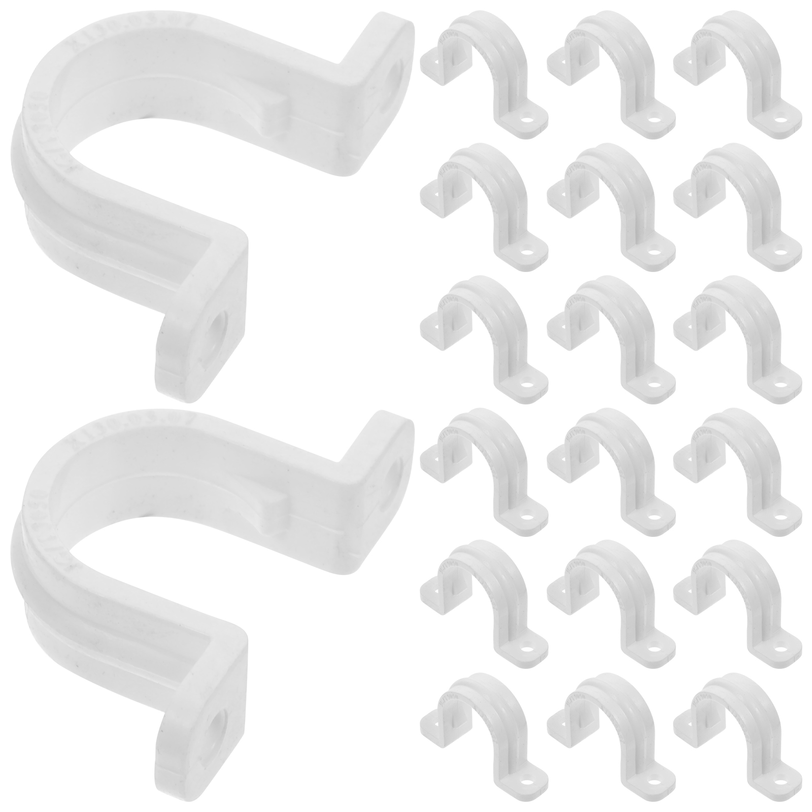 Wire Tube Buckle 60 Pcs Pipe Clamps Support Base Clips Fasten Mounting ...