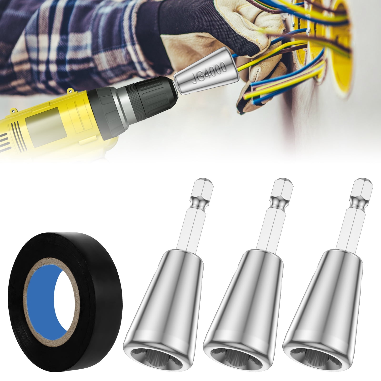 Wire Twister Tool 6 mm Hex Shank Drill Cable Twister Tool Wire Twister ...