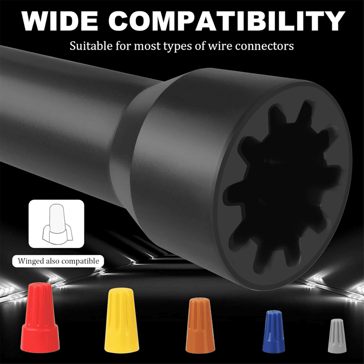 Wire Twisting Tool, Wire Nuts Driver, Twist Wire Connector Socket Wire ...