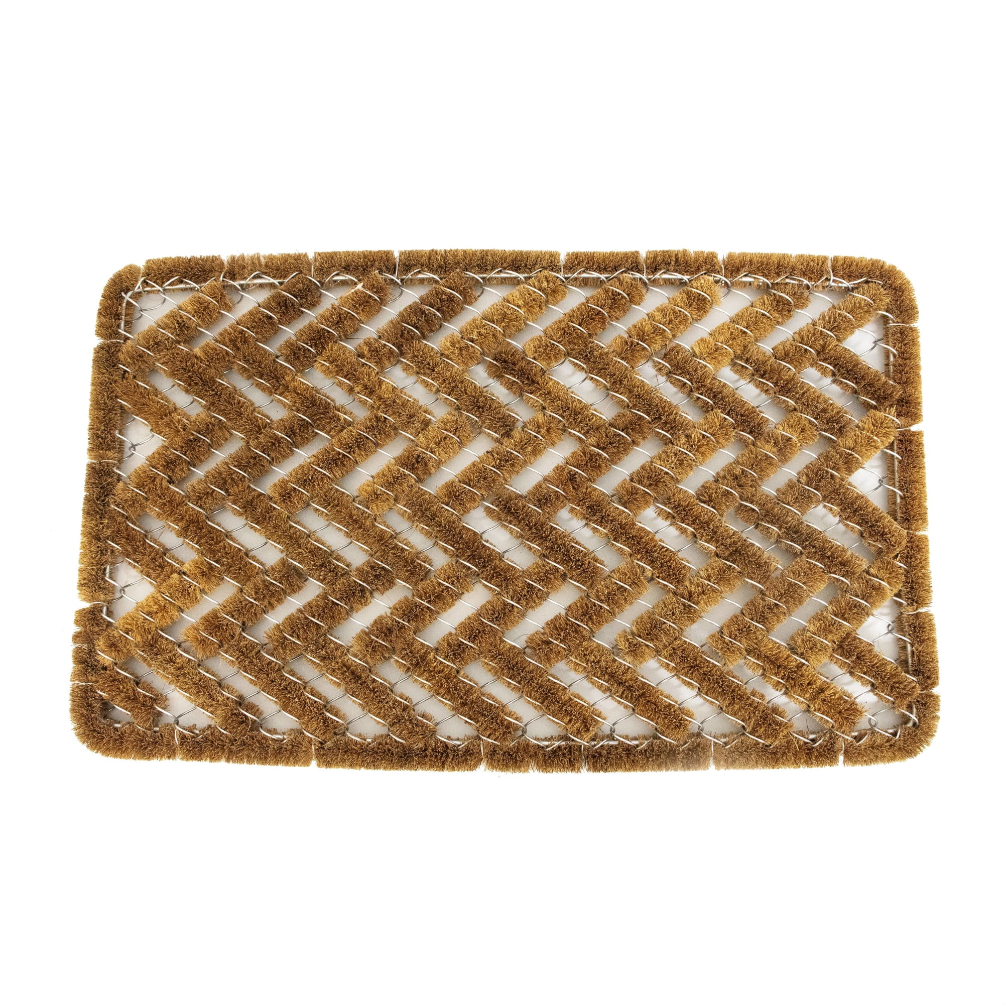 Wire Weave Scraper Door Mat, Basket Weave Floor Doormat, Rectangle in ...