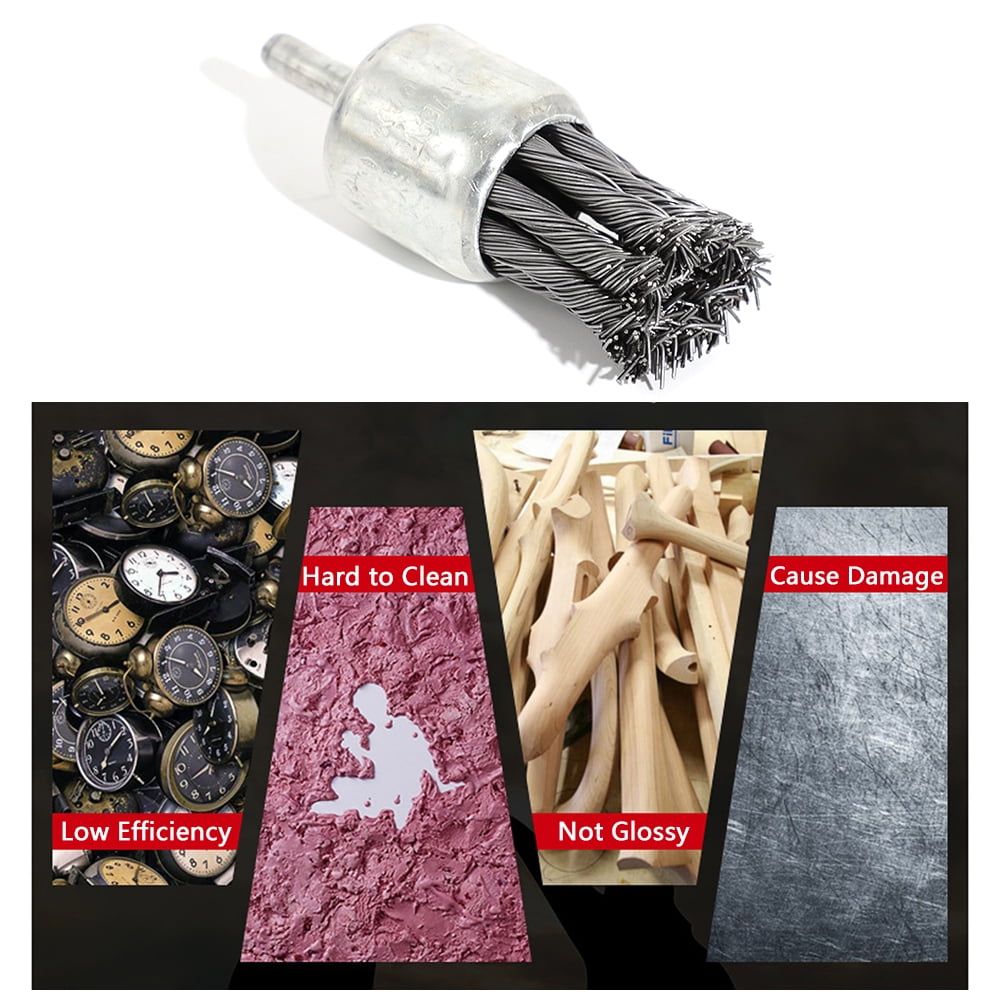 Wire Wheels Brush 3 Pcs Knotted Wire End Brush Sizes 0.7'' 1.0'' 1.2 ...