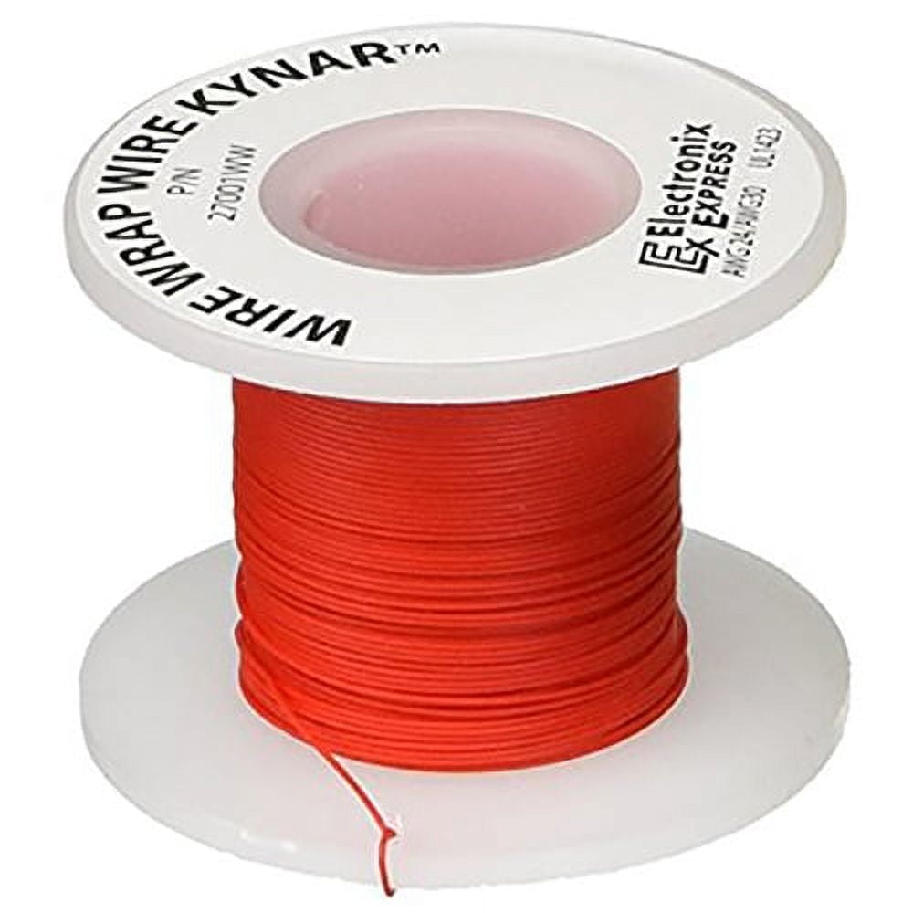 Wire Wrap Solid Kynar Wire 30 Gauge (Red, 100 feet) - Walmart.com