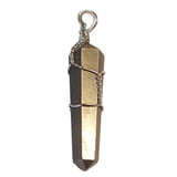 Wire Wrapped Pyrite Point Pendants - Gold - Set of 5 - Manifest Wealth ...