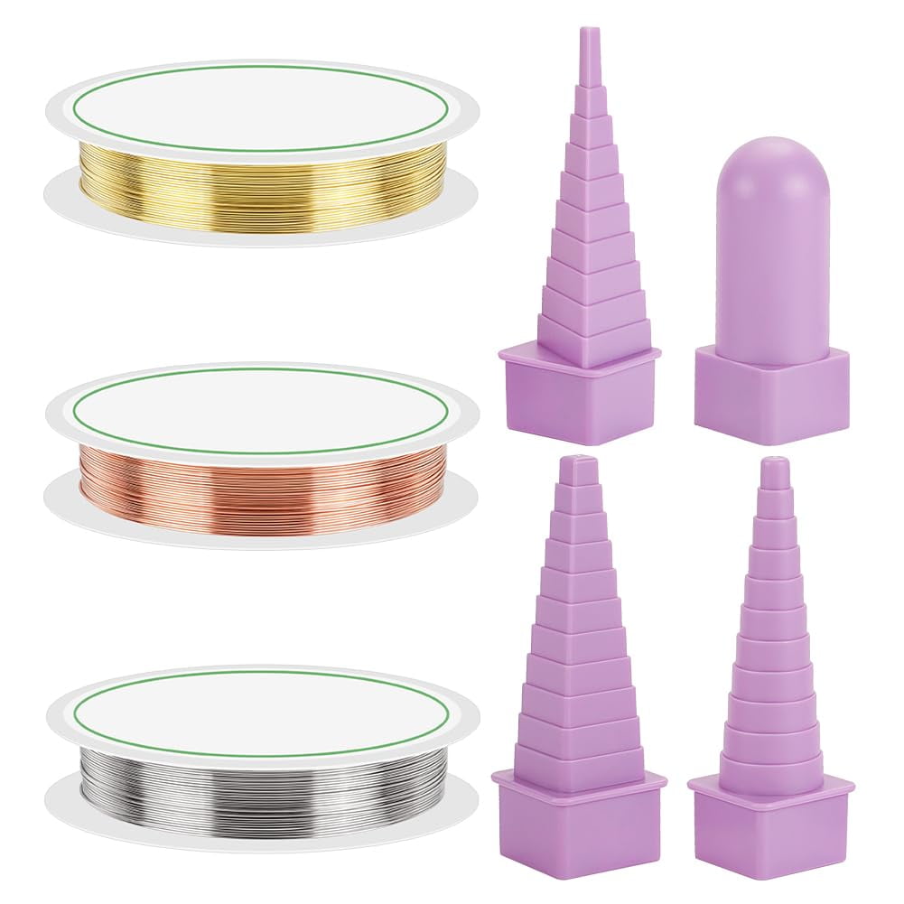 Wire Wrapping Tools Wire Wrapping Kit 3 Shapes ABS Wire Winding Towers ...