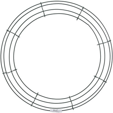 PANACEA 24" Green Wire Wreath Frame for Floral Arrangements - Walmart.com