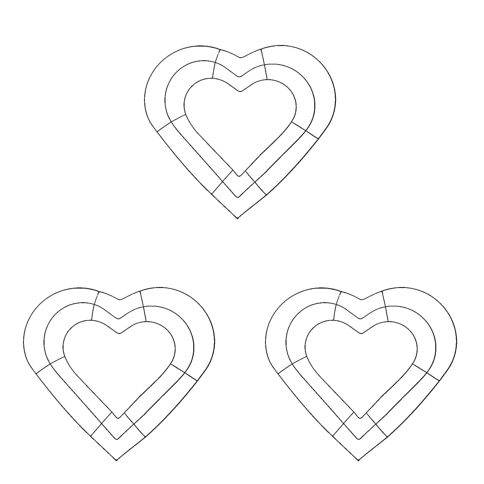 Wire Wreath Frame Rings Heart Wreath Frame Metal Wreath Form For Crafts ...