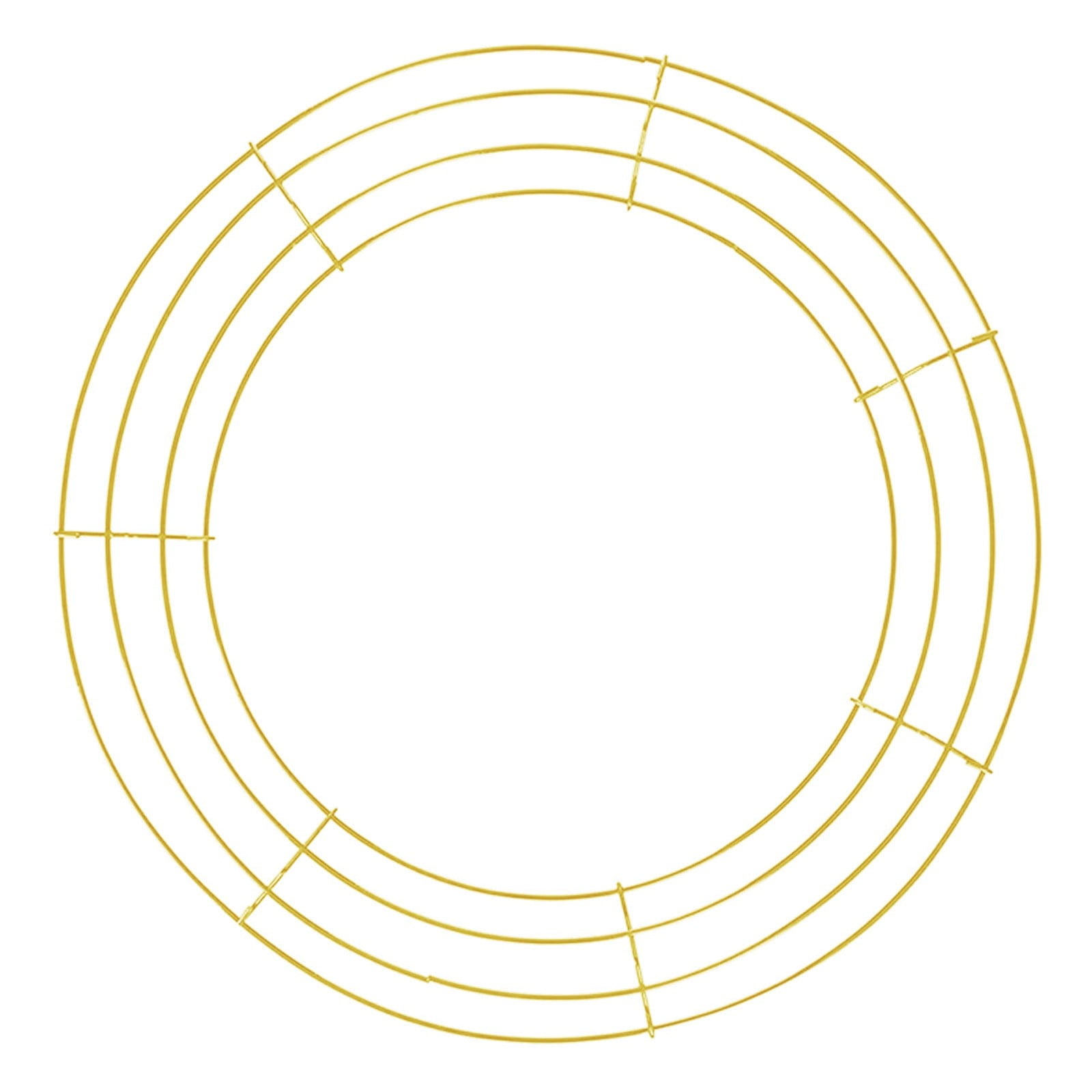 Wire Wreath Frame Round Metal Wreath Form with Ring Design for Crafts ...
